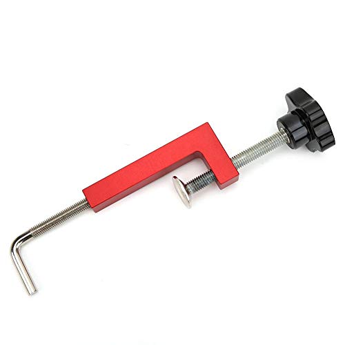 Woodworking G Clamp Adjustable Fixed Clamps Woodworking Clips Universal Fence Clip General G Clamp Hand Operated Tool - Clamping Range 2.76- 5.91in(Red)