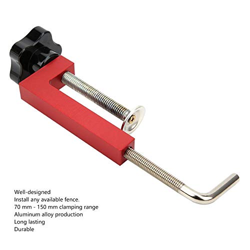 Woodworking G Clamp Adjustable Fixed Clamps Woodworking Clips Universal Fence Clip General G Clamp Hand Operated Tool - Clamping Range 2.76- 5.91in(Red)