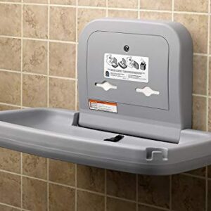 Koala Kare KB200-01 Horizontal Wall Mounted Baby Changing Station, Grey