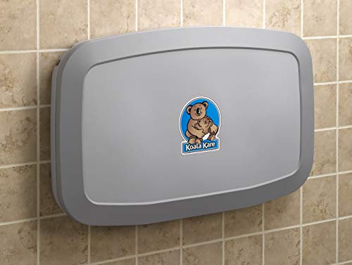 Koala Kare KB200-01 Horizontal Wall Mounted Baby Changing Station, Grey