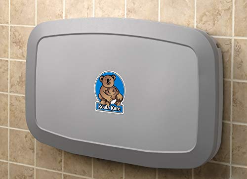 Koala Kare KB200-01 Horizontal Wall Mounted Baby Changing Station, Grey