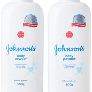 Johnson's Baby Powder Regular 500gr / 17.6oz (Pack of 2)