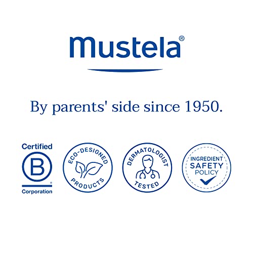 Mustela-Baby Diaper Rash Cream 123 - Skin Protectant with Zinc Oxide - Fragrance Free & Paraben Free - with 98% Natural Ingredients - 3.8 Oz, White