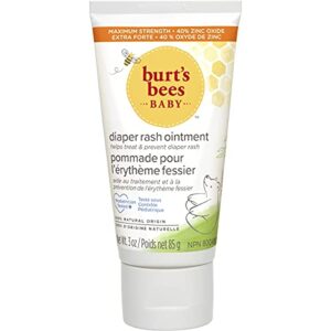 Diaper Rash Ointment, Burt's Bees 100% Natural Baby Skin Care, 3 Ounce (2 Pack)