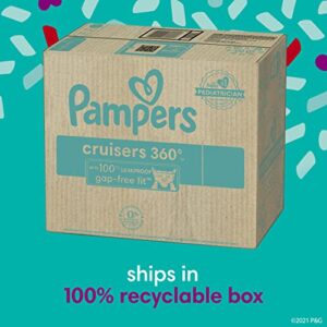 Diapers Size 6, 104 Count - Pampers Pull On Cruisers 360° Fit Disposable Baby Diapers with Stretchy Waistband, (Packaging & Prints May Vary)