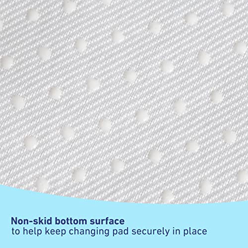 Graco Premium Contoured Changing Pad – GREENGUARD Gold Certified, Water-Resistant, Ultra-Soft Buckle Cover, Contoured Baby Changing Pad, Fits Most Standard-Size Changing Toppers, Non-Skid Bottom