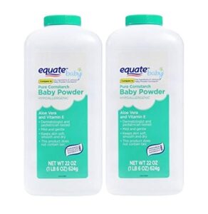 pure cornstarch baby powder aloe and vitamin e (22 oz – 2 pack)