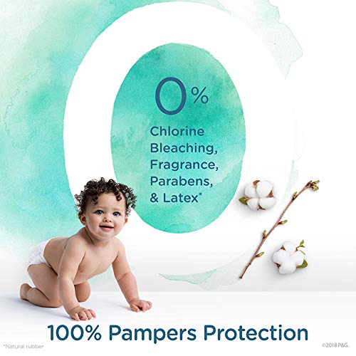 Diapers Size 1/Newborn, 32 Count - Pampers Pure Protection Disposable Baby Diapers, Hypoallergenic and Unscented Protection, Jumbo Pack (Packaging & Prints May Vary)