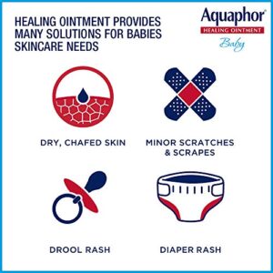 Aquaphor Baby Skin Care Set - Fragrance Free, Prevents, Soothes and Treats Diaper Rash - Includes 14 oz. Jar of Advanced Healing Ointment & 3.5 oz Tube of Diaper Rash Cream