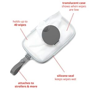 Skip Hop On-The-Go Wipes Dispenser, Grab & Go, Grey