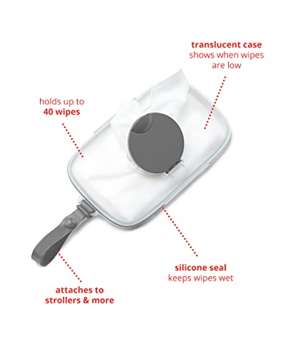 Skip Hop On-The-Go Wipes Dispenser, Grab & Go, Grey