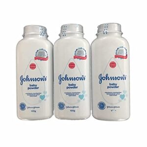 j&j baby powder 100g (3.5 oz.) 3/pk