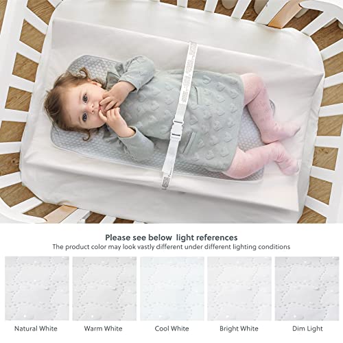 Bbpark Baby Diaper Changing Table Pad, Waterproof Changing Pad for Dresser Top with Liner