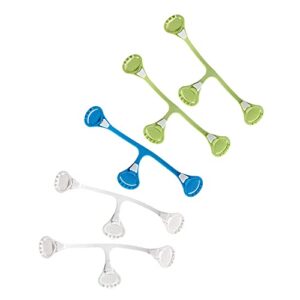 [original 5-pack] snappi cloth diaper fasteners – replaces diaper pins – use with cloth prefolds and cloth flats