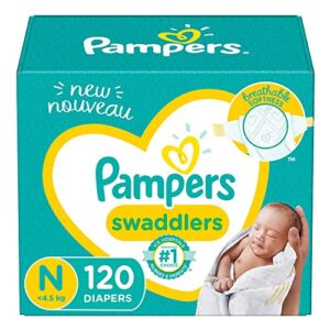 pampers swaddlers newborn diaper size 0 120 count