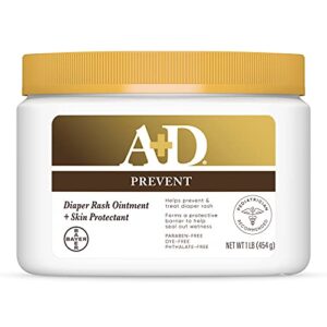 a+d original diaper rash ointment, skin protectant with lanolin and petrolatum, (packaging may vary) cream 16 ounce (pack of 1)