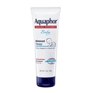 aquaphor baby healing ointment advanced therapy skin protectant, dry skin and diaper rash ointment, 7 oz tube