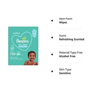 Pampers Baby Wipes Baby Fresh Scented 9X Pop-Top Packs 720 Count