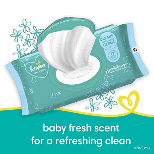 Pampers Baby Wipes Baby Fresh Scented 9X Pop-Top Packs 720 Count