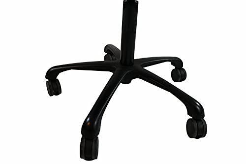 Master Massage Berkeley Ergonomic Split Seat Style Backrest Saddle Stool with Two Tilting Option in Black with Black Aluminum Base,Split Style Backrest