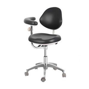 aries outlets dental adjustable doctor’s stool assistant chair+360 degree rotation armrest pu