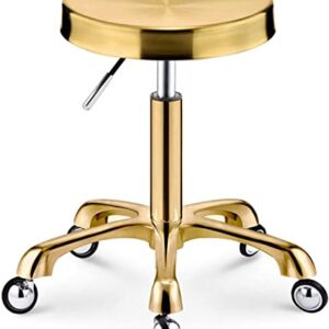 Rolling Swivel Stool Saddle Stool , Massage Beauty Therapy Gas Stool Height Adjustable Saddle Salon Massage Spa Chair Stool Manicure Tattoo Swivel Tools Chair for Kitchen,Salon,Bar,Office,Massage