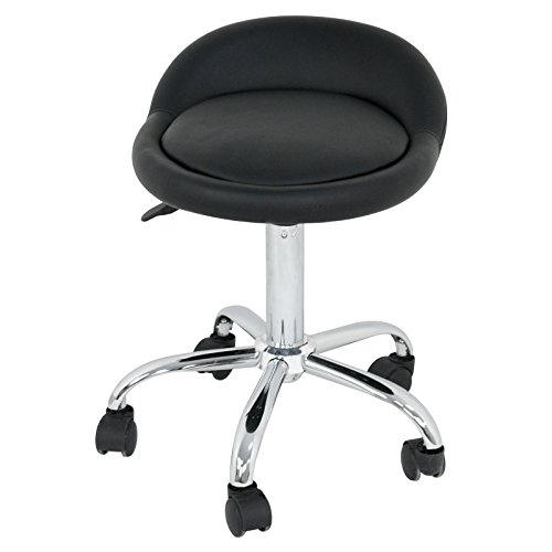 Adjustable Salon Stool Hydraulic Saddle Rolling Chair Tattoo Facial Massage Spa