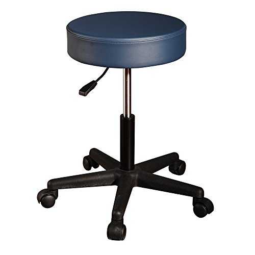 Master Massage Pneumatic Swivel/Rolling Massage Stool Royal Blue (D00161W)