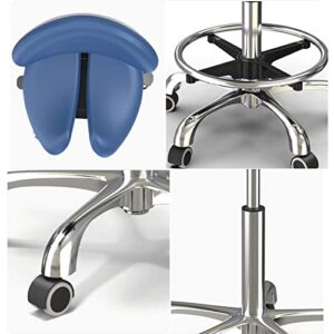 oiakus Saddle Chair, Ergonomic Dentist Stool, Adjustment Lift Rotating Makeup Chair, for Dental Lab Salon Massage Studio Office