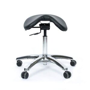 jobri betterposture saddle chair –multifunctional ergonomic back posture stool with tilting seat – reduce pressure on lower back and improve posture while sitting