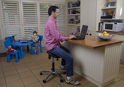 Jobri BetterPosture Saddle Chair –Multifunctional Ergonomic Back Posture Stool with Tilting Seat – Reduce Pressure on Lower Back and Improve Posture While Sitting