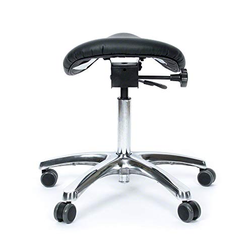 Jobri BetterPosture Saddle Chair –Multifunctional Ergonomic Back Posture Stool with Tilting Seat – Reduce Pressure on Lower Back and Improve Posture While Sitting