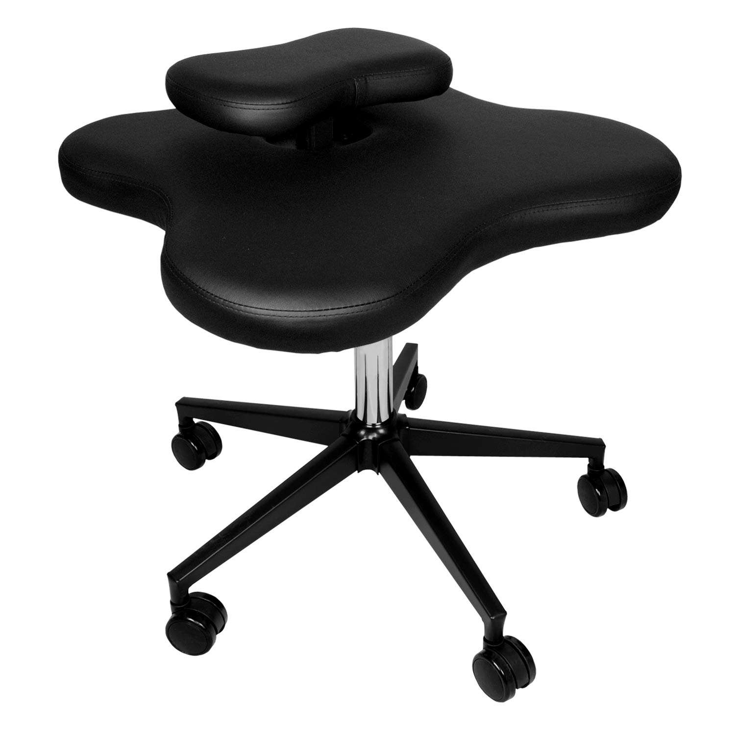 Toppay Cross-Legged kneeing Chair for Yoga Lovers, Fitness Fanatics and Those with Back or Leg Pains, Black