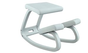 varier variable balans the original ergonomic kneeling chair for home office (glacier)