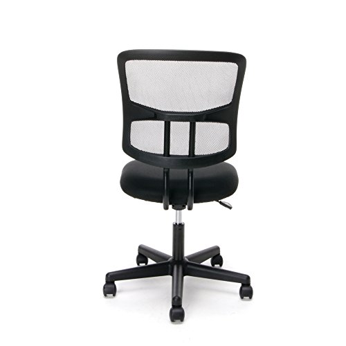 OFM ESS Collection Swivel Mesh Back Armless Task Chair, in Black (ESS-3020)