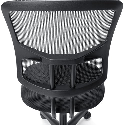 OFM ESS Collection Swivel Mesh Back Armless Task Chair, in Black (ESS-3020)