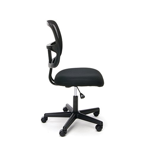 OFM ESS Collection Swivel Mesh Back Armless Task Chair, in Black (ESS-3020)