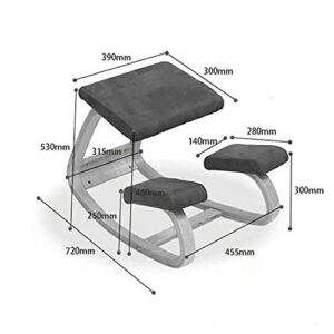 Orthopedic Kneeling Stool, Ergonomic Rocking Kneeling Chair for Back Support Upright Posture Stool for Home Office