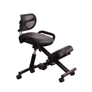 llnn deck chair ergonomic office kneeling chair kneeling chair with back and armrests support suitable for office and home use