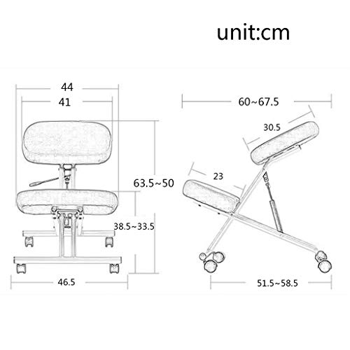 Kneeling chair Home Office Chairs Student Sitting Posture Correction Chair Lifting Chair Adult Office Study Chair Home Computer Chair with Moving Roller