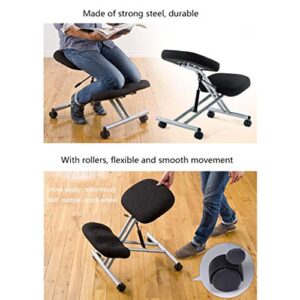 Kneeling chair Home Office Chairs Student Sitting Posture Correction Chair Lifting Chair Adult Office Study Chair Home Computer Chair with Moving Roller