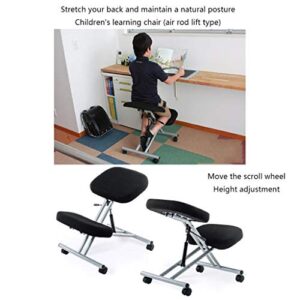 Kneeling chair Home Office Chairs Student Sitting Posture Correction Chair Lifting Chair Adult Office Study Chair Home Computer Chair with Moving Roller