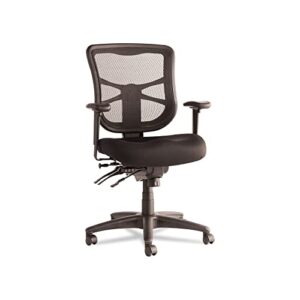 alera aleel42me10b alera elusion series mesh mid-back multifunction chair, black