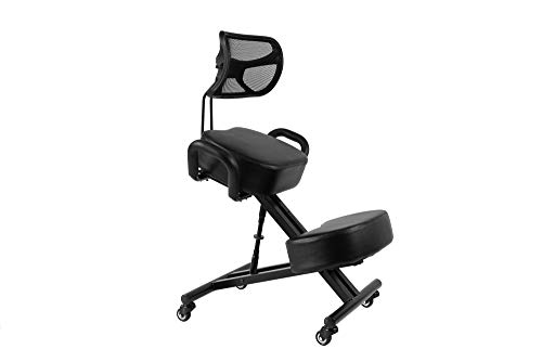 Sleekform Kneeling Chair with Ergonomic Back Support, Adjustable Posture Stool for Home and Office