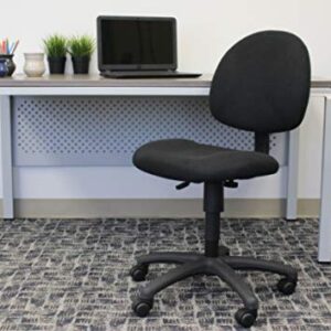 Boss Office Products Nylon Black Boss Office Deluxe Posture Chair, 25" W x 25" D x 35-40" H