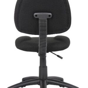 Boss Office Products Nylon Black Boss Office Deluxe Posture Chair, 25" W x 25" D x 35-40" H