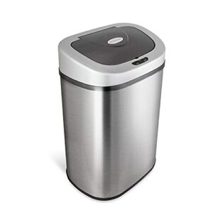 Automatic Touchless Kitchen Trash Can with Lid, Motion Sensor Trash Can for Kitchen, Bathroom, Living Room and Office, 21.1 Gallon/ 80 Liter, Stainless Steel…