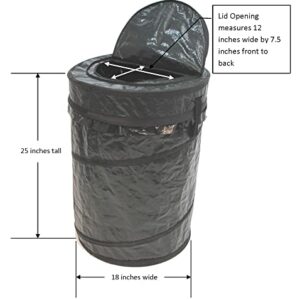 Redmon Green Culture Campers Choice Pop Up Trash Container, 18x25