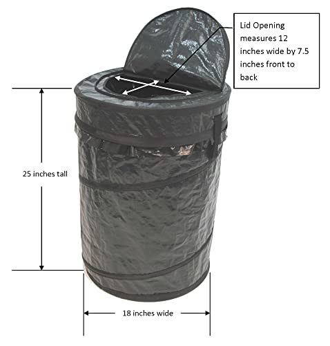 Redmon Green Culture Campers Choice Pop Up Trash Container, 18x25