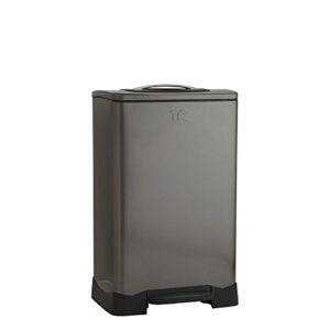 household essentials tk10xl-1 trash krusher 50l, 50 liter, black stainless